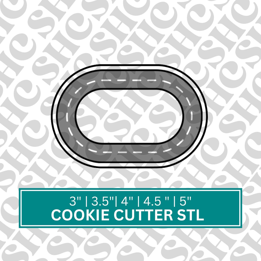 Race Track Cookie Cutter STL File – Premium 3D Printable Design for ...