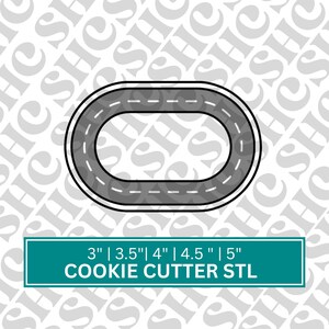 Race Track Cookie Cutter STL File – Premium 3D Printable Design for ...
