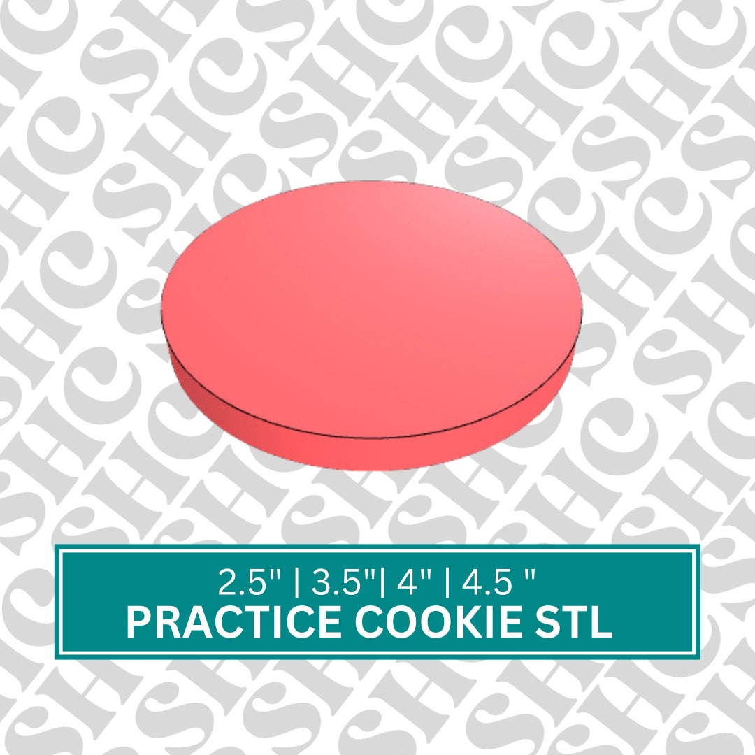 Circle Practice Cookie STL | Practice Cookie | Practice Cookie Blank ...