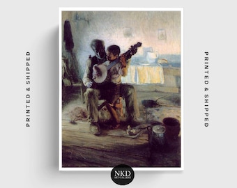 Henry Ossawa Tanner the Banjo Lesson 1893 Vintage Canvas - Etsy