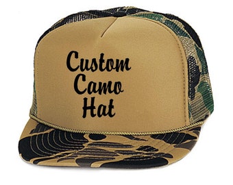 Custom Camo Hats | Etsy