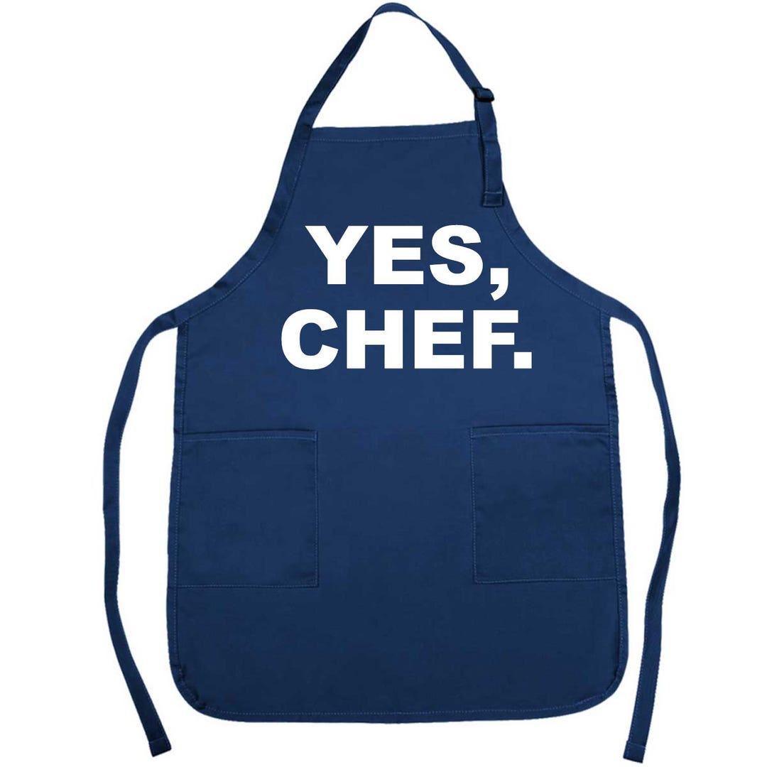 YES, CHEF. // Men's Apron // Woman's Apron // Gift for Chef's // Dads ...