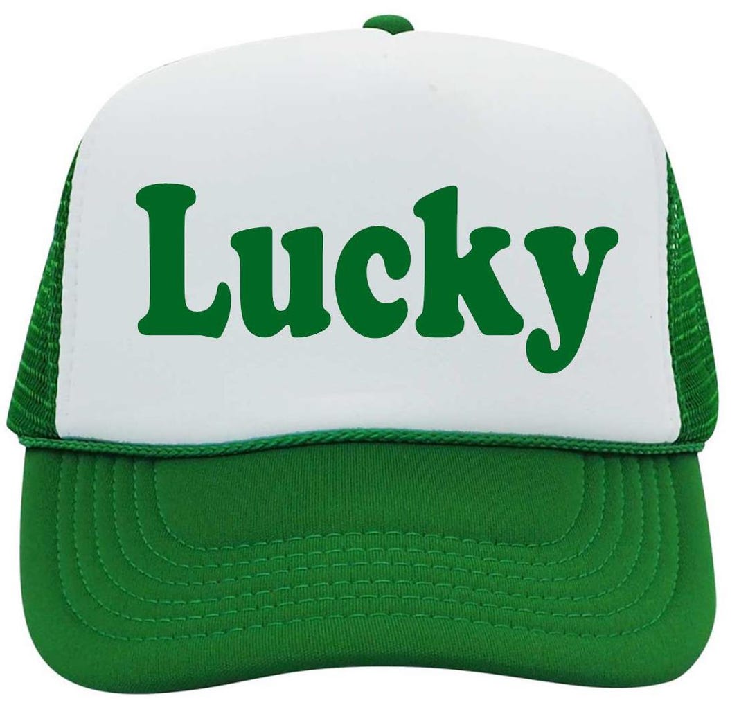Custom Lucky or Clover Trucker Hats // St Patricks // St Patty's Day ...