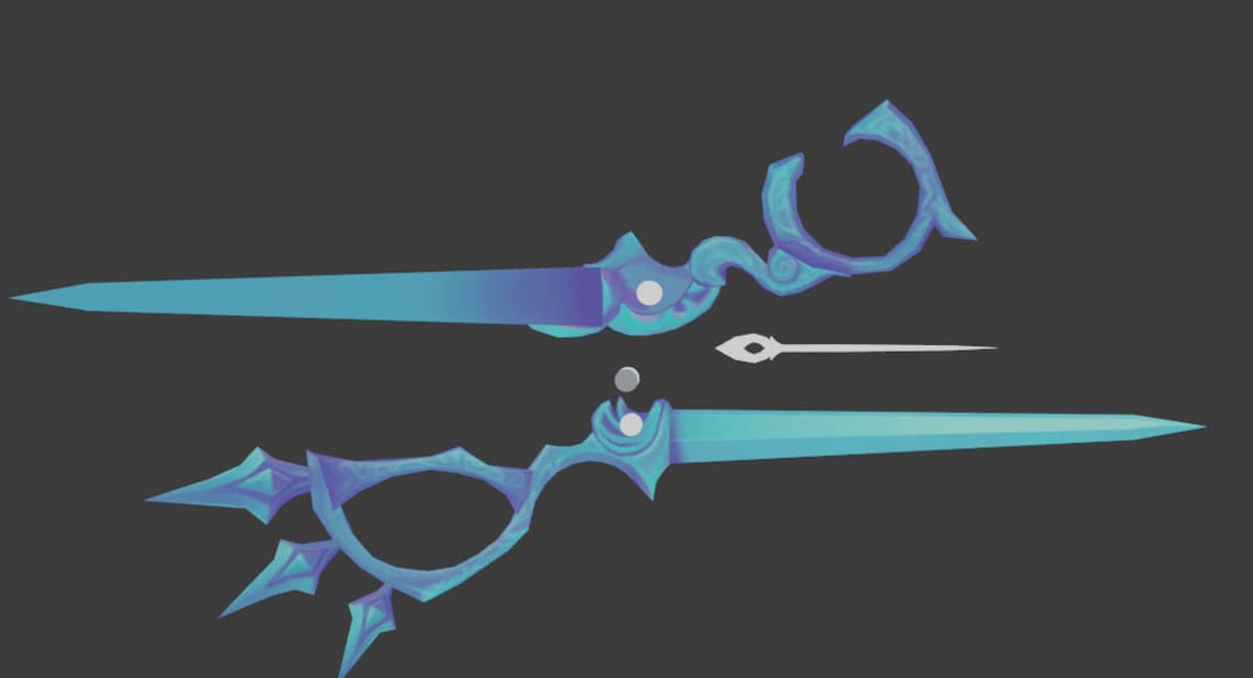 Ciseaux / Scissors Gwen League of Legend Avec Aiguilles /with Needles ...