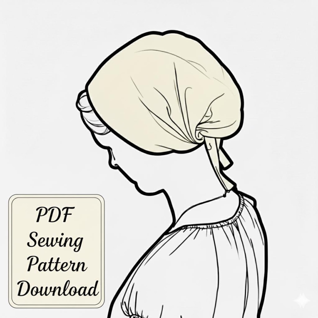 PDF Sewing Pattern and Tutorial - Full Coverage Headcovering Snood - Etsy