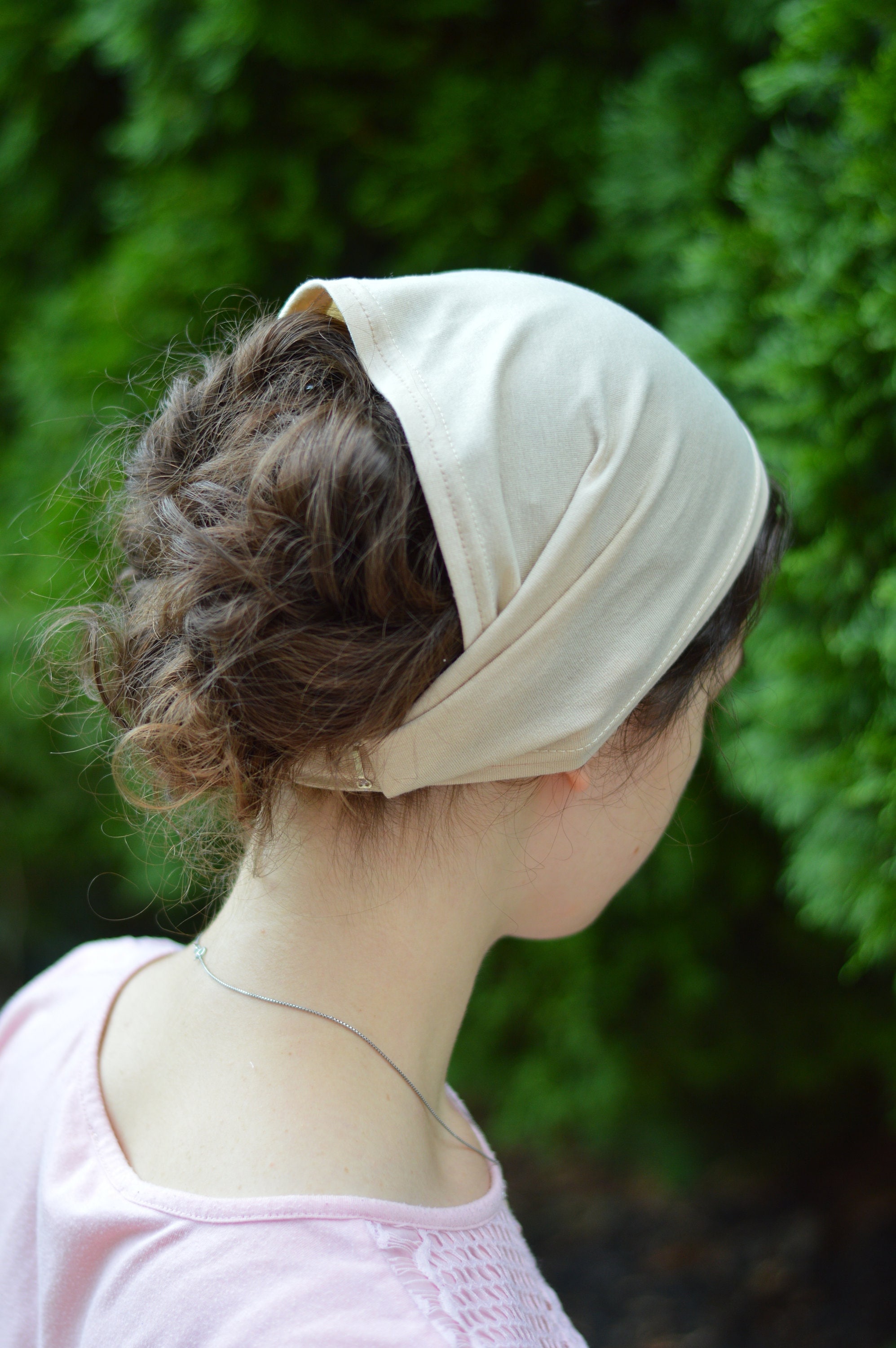 Soft Knit Wide Headband Headcovering - Etsy