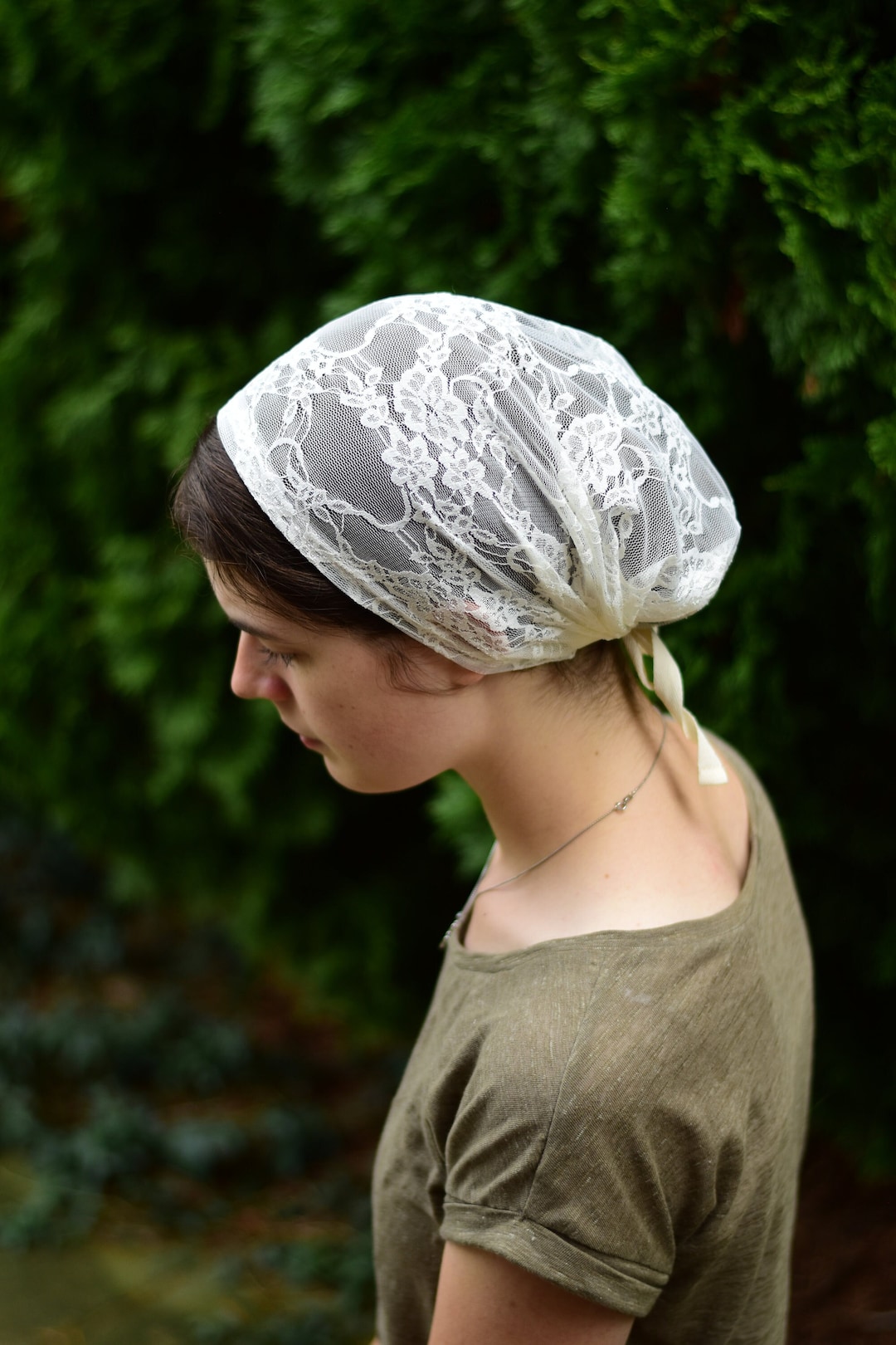 Stretch Lace Full Coverage Headband//headwrap//headcovering//headscarf ...