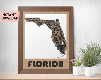 Florida Dxf File - Etsy