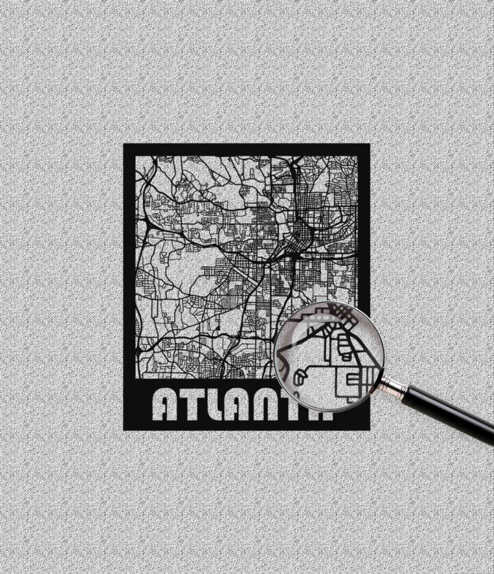 Atlanta, Georgia File for Laser Cut Instant Download Svg Dxf Crd Eps ...