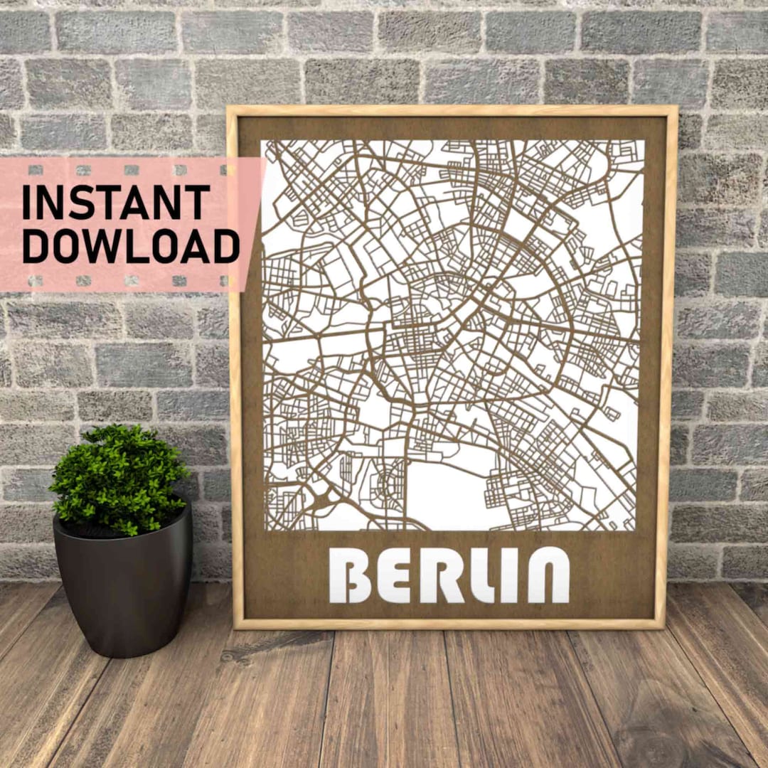 Berlin Germany File for Laser Cut Instant Download Svg Dxf Eps Crd ...