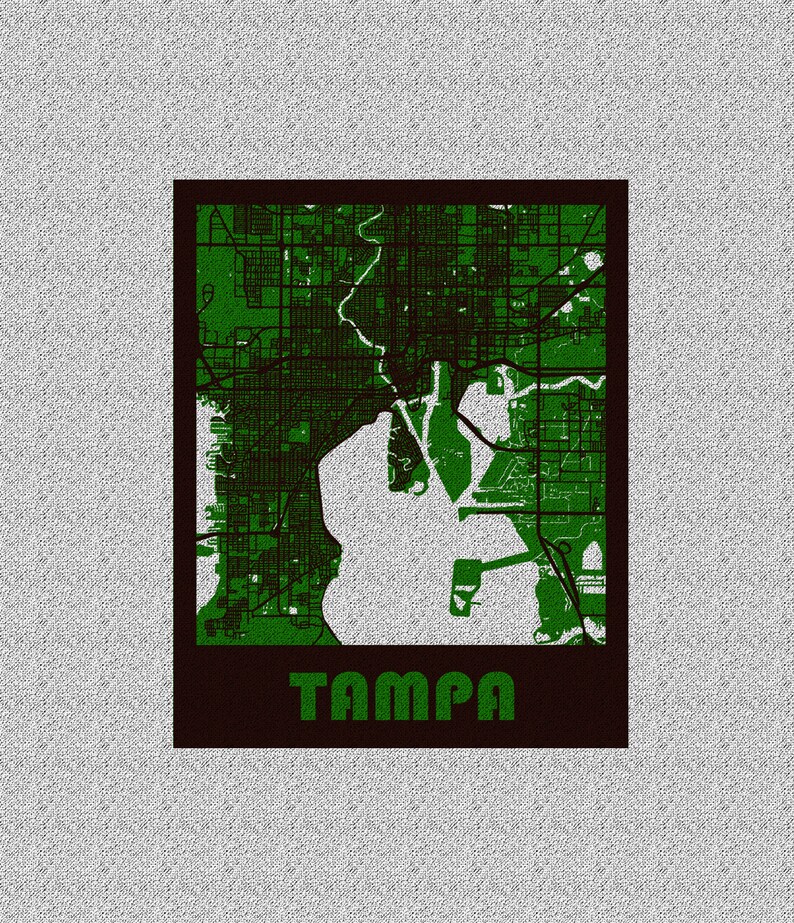 Tampa Land and Roads Map File for Laser Cut Instant Download Svg Crd ...