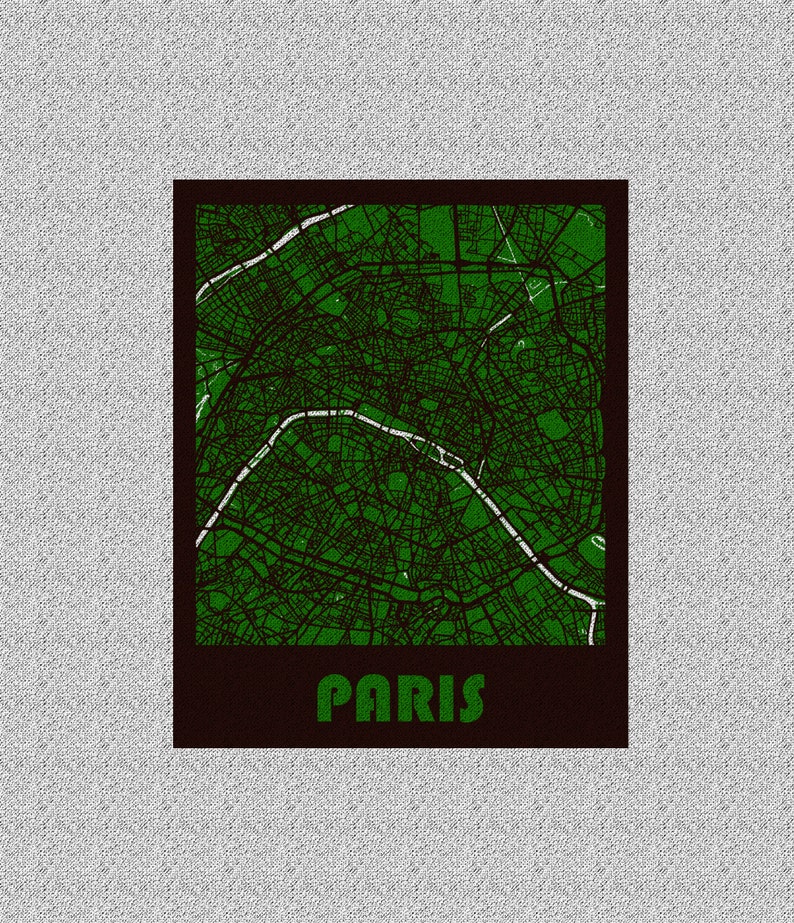 Paris Land and Roads Map File for Laser Cut Instant Download Svg Crd ...
