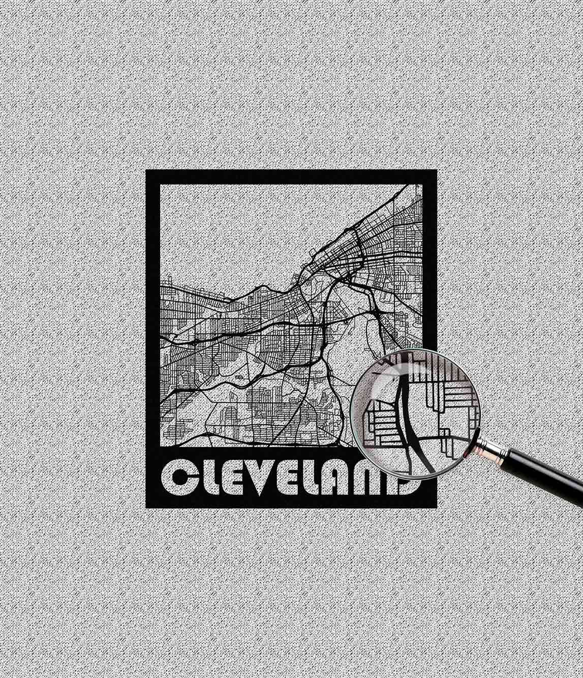 Cleveland, Ohio File for Laser Cut Instant Download Svg Dxf Eps Crd ...