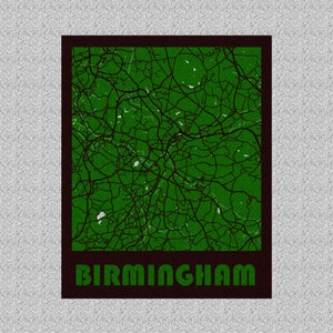 Birmingham Land and Roads Map File Laser Cut Instant Download Svg Crd ...