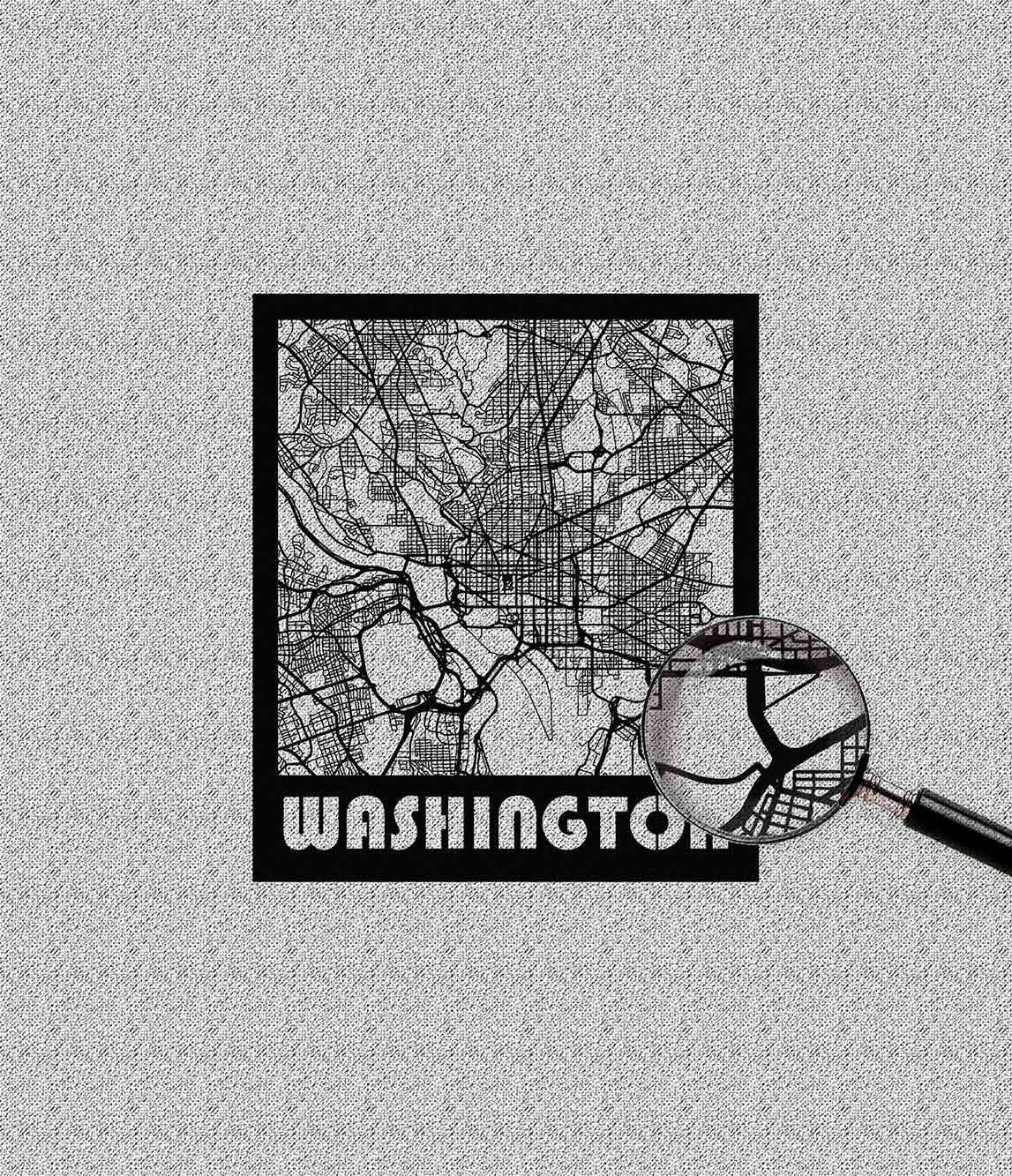 Washington D.C. File for Laser Cut Instant Download Svg Dxf - Etsy