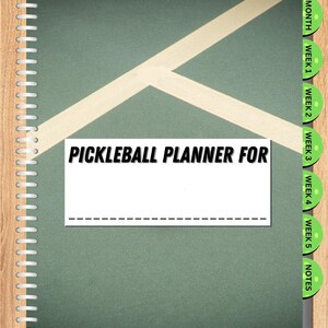 Pickleball Daily, Weekly and Monthly Digital Planner - Etsy