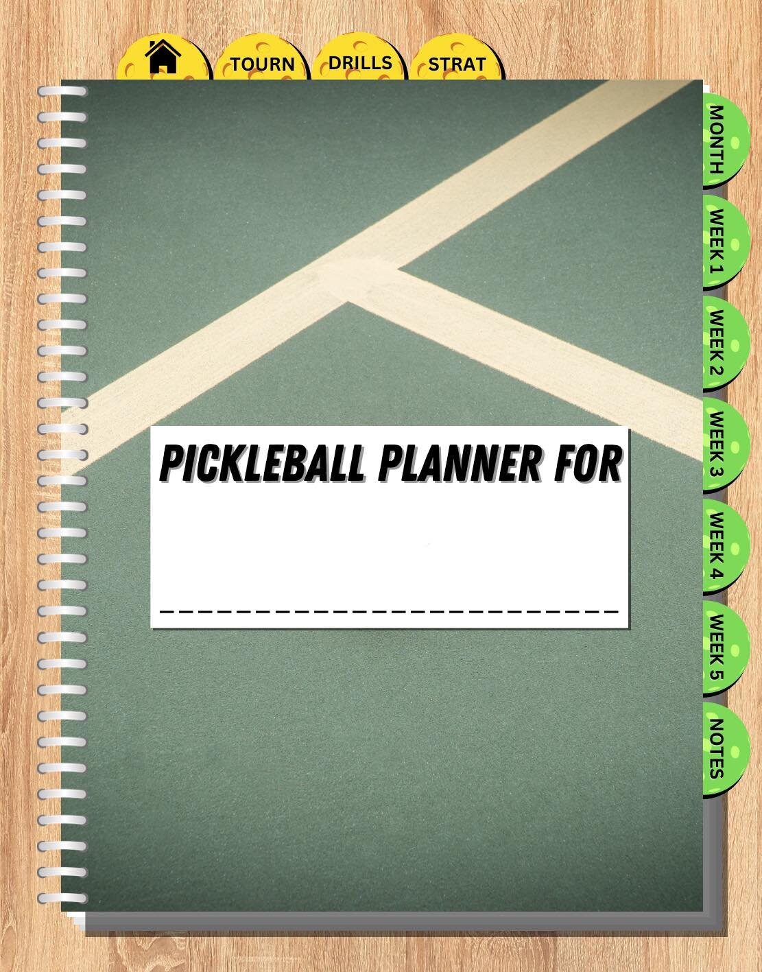 Pickleball Daily, Weekly and Monthly Digital Planner - Etsy