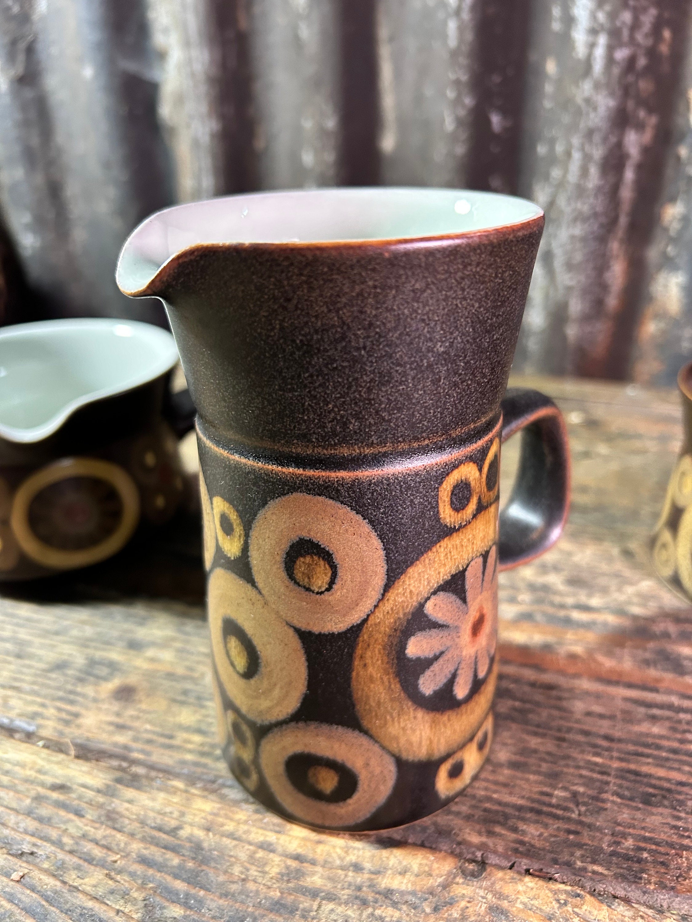 Original Denby Pottery Arabesque / JUG POURER POT / Gill Pemberton ...