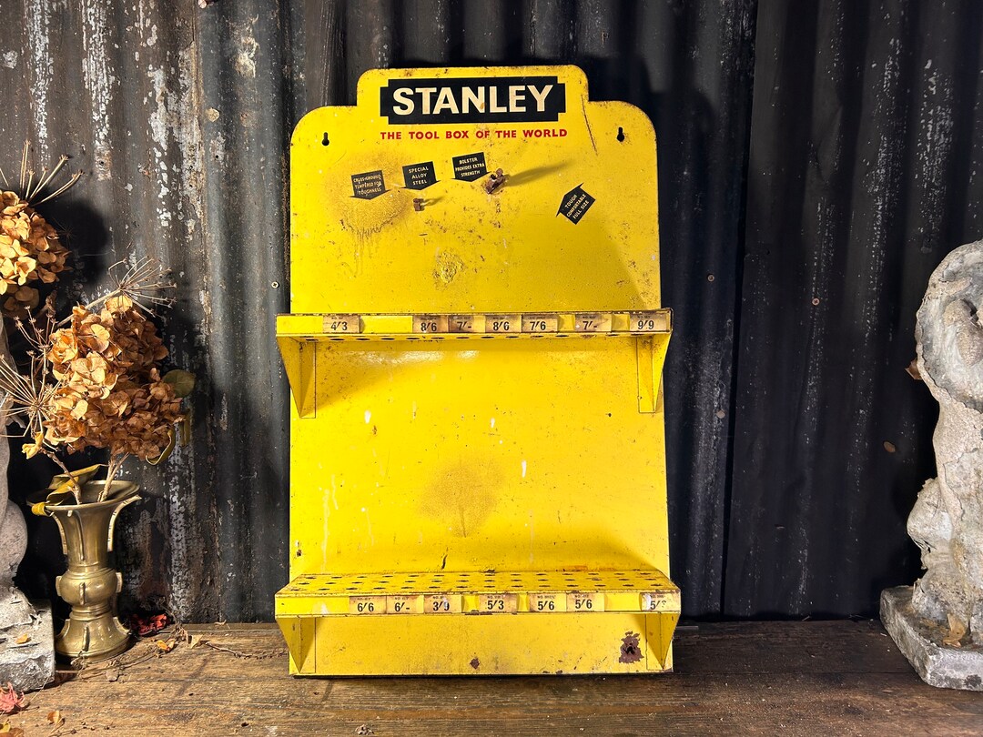 Rare Survivor Original Stanley Tools / STORE DISPLAY RACK / Vintage ...
