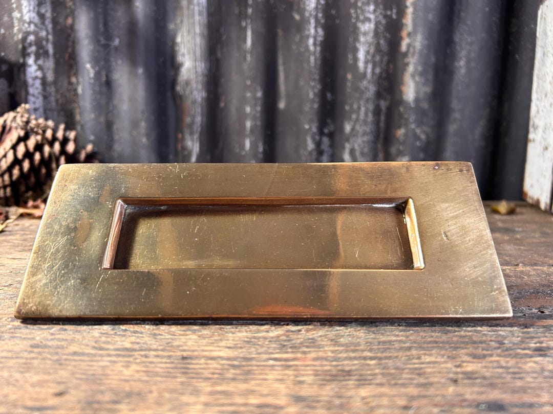 Quality Solid Brass Small / EDWARDIAN LETTERBOX / Mail Slot Vintage ...