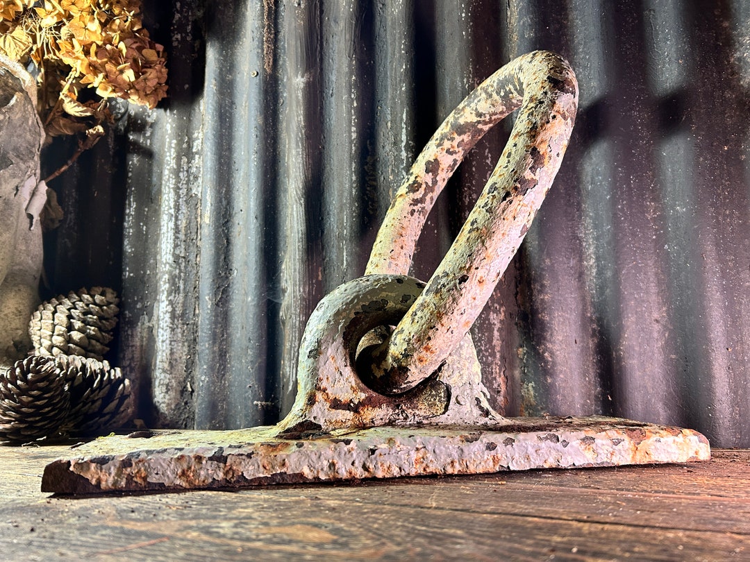 Huge 19th Century Original / DOCKING MOORING RING / Mooring Cleat Lake ...