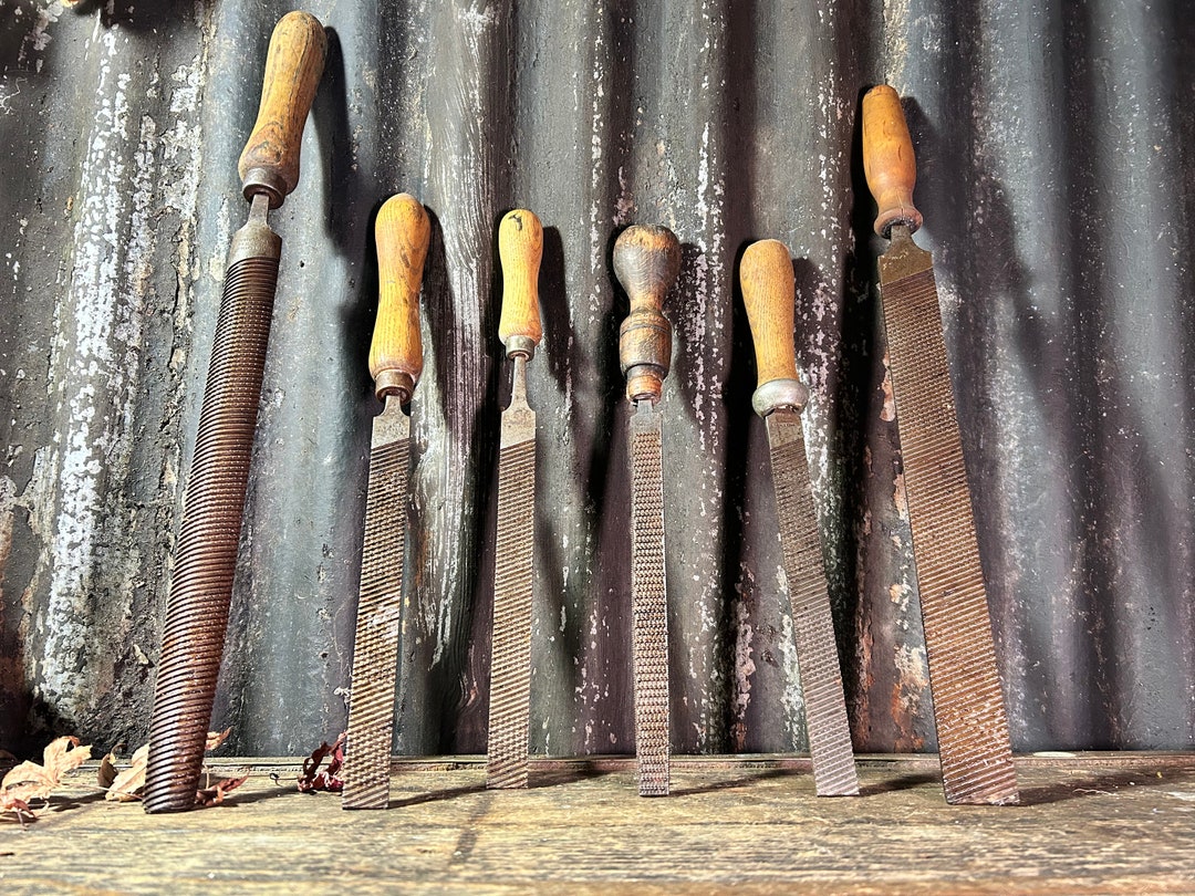 Vintage Wooden Handled X6 / CARPENTERS RASPS / Carpentry Woodworkers ...