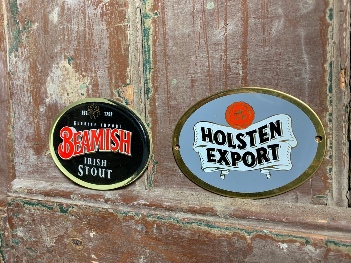 Collection of Seven / BEER PUMP LABELS / Home Bar Decor Decal ...