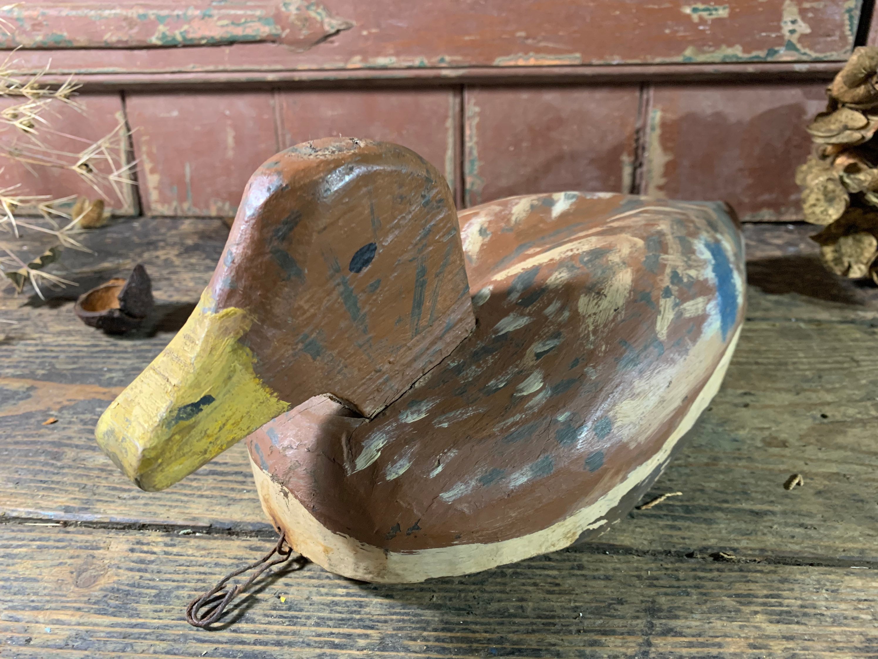 Life Size 1920s / ENGLISH DUCK DECOY / Original Working Bird Decoy Old ...
