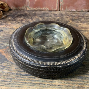 Vintage Ashtray / INDIA AUTOWAY / Tire Tyre Ashtray Advertising Ashtray ...
