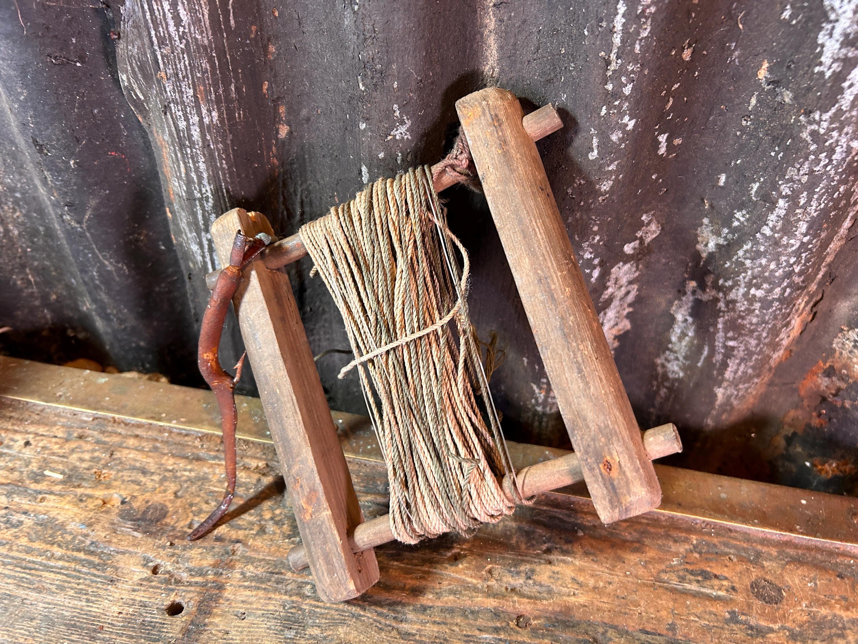 1920s Original Wooden / CRAB LINE LOOM / Salvaged Decorative Seaside ...