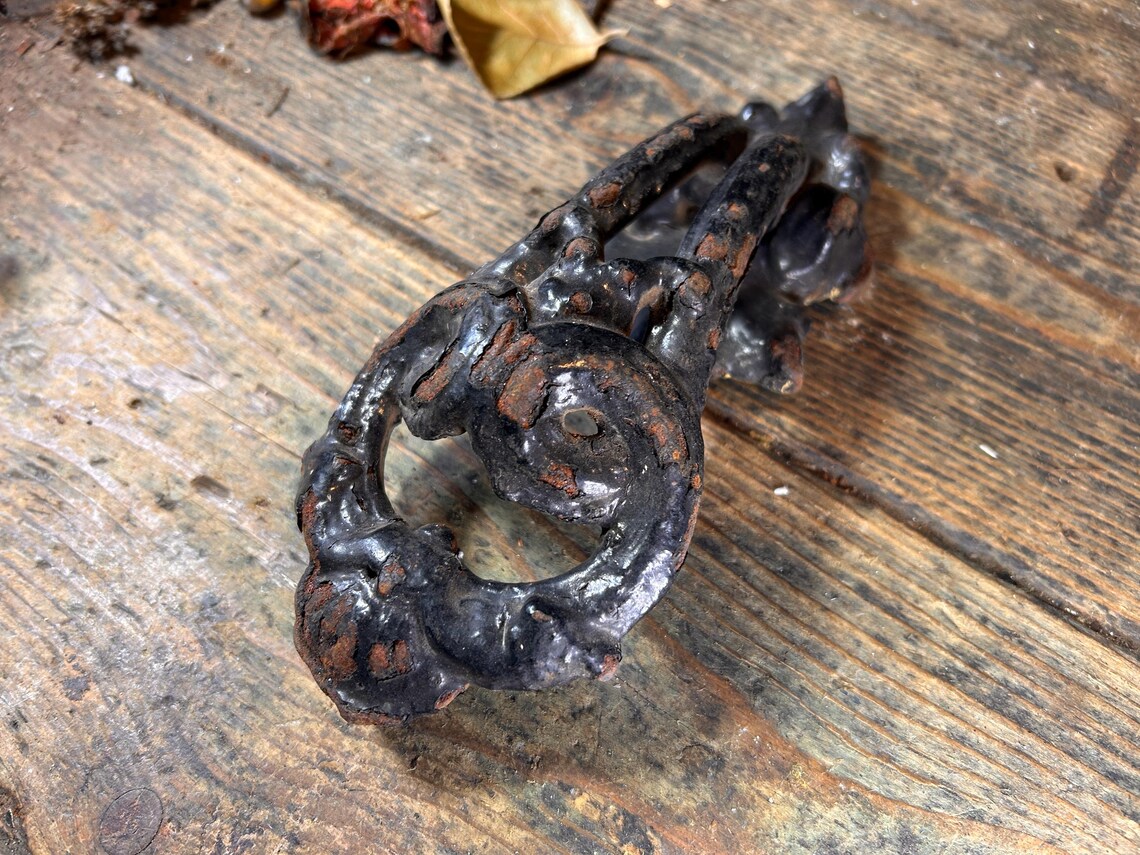 Stunning Mid 19th Century Large / ANTIQUE DOOR KNOCKER / Original Solid ...