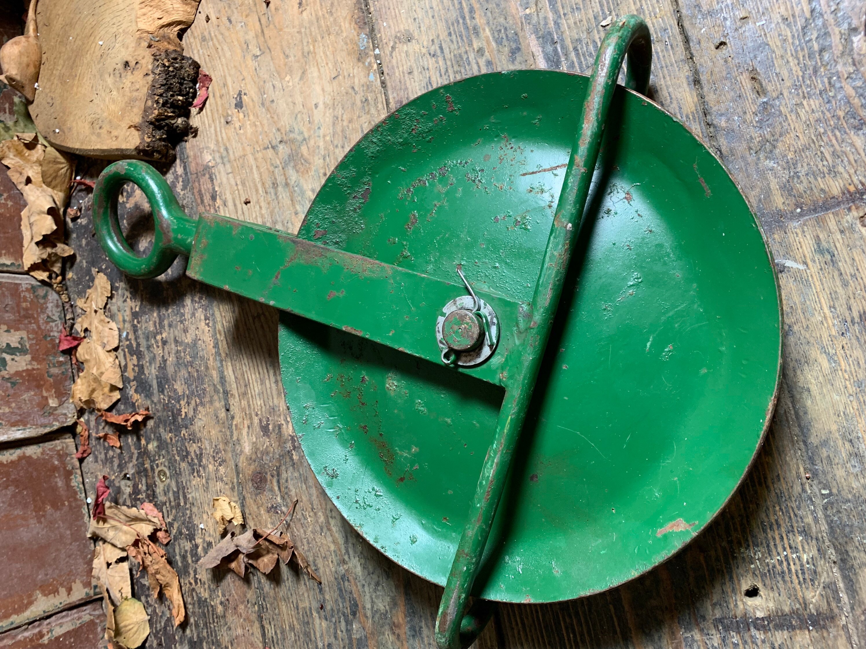 Large Vintage 1950s Original Paint / INDUSTRIAL PULLEY HOIST ...