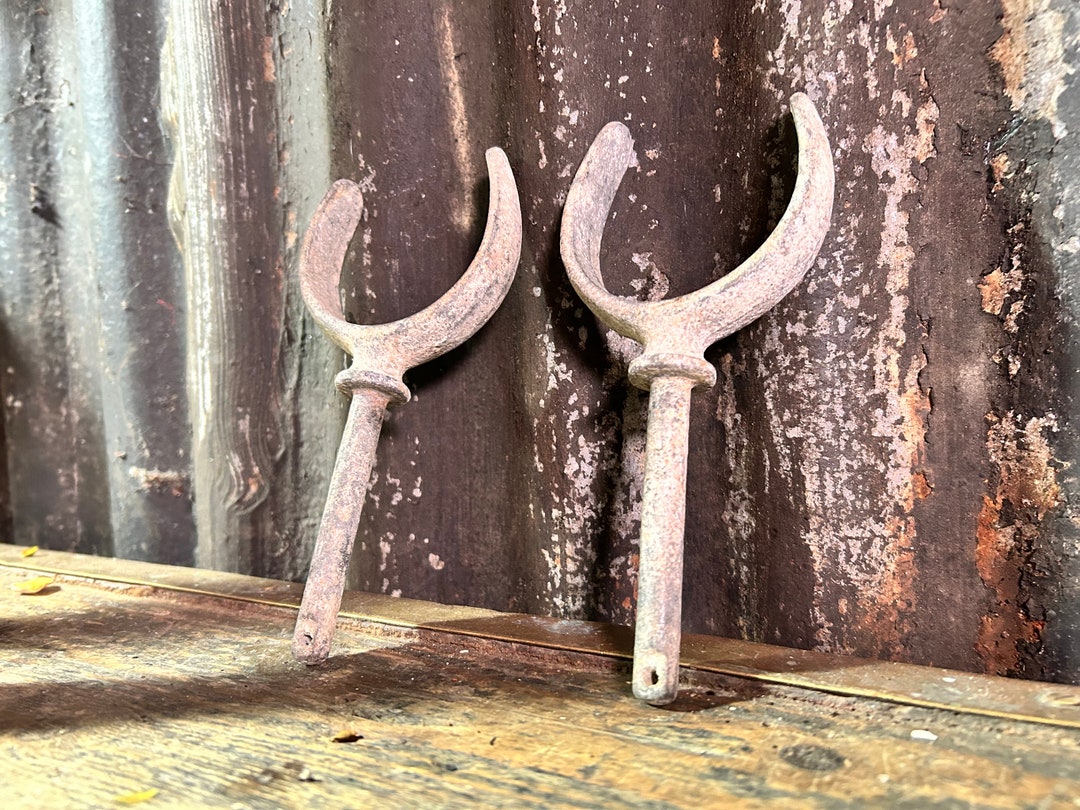 1920s Quality / GALVANISED ROWLOCKS OARLOCKS / Sailing Hardware Marine ...