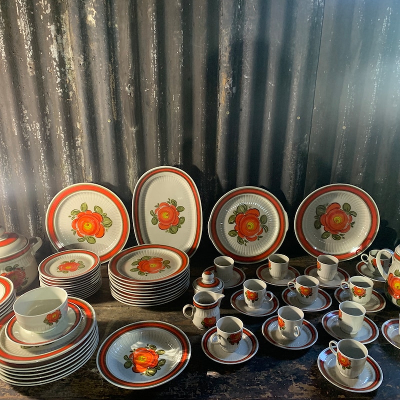 Mid Century Service Plates - Etsy UK