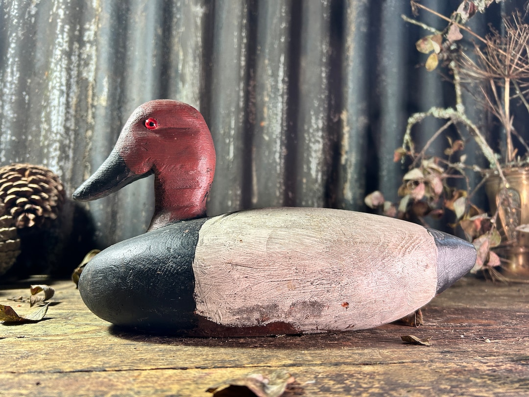 Life Size Wooden 1950s / HUNTING DUCK DECOY / Original Paint Working ...
