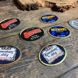 Collection of Seven / BEER PUMP LABELS / Home Bar Decor Decal ...