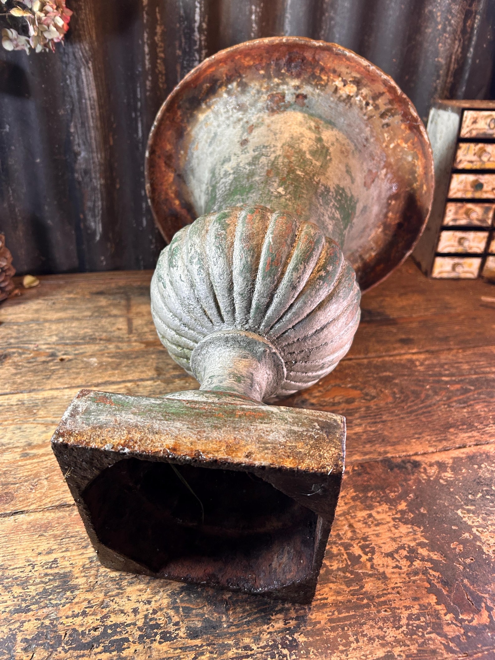 Antique 19th Century Cast Iron / MEDICI URN / Neoclassical Conservatory ...