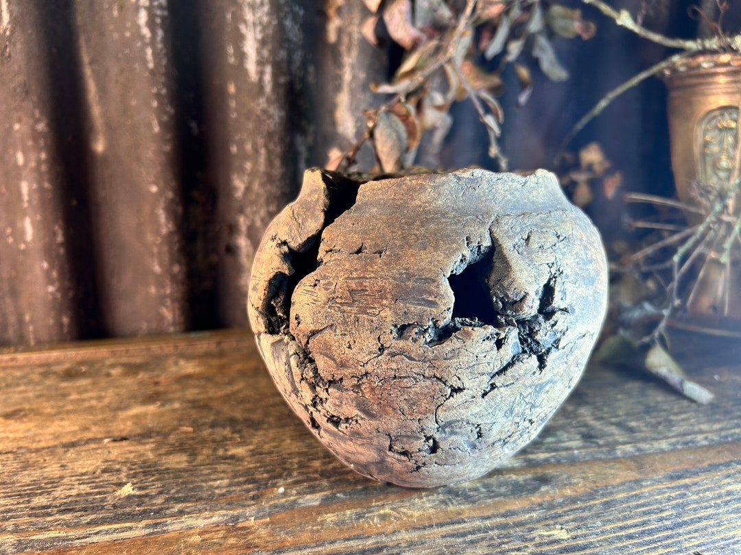 Vintage 1950s Stan Langtwait Pierced Organic Form / ART STUDIO POTTERY ...