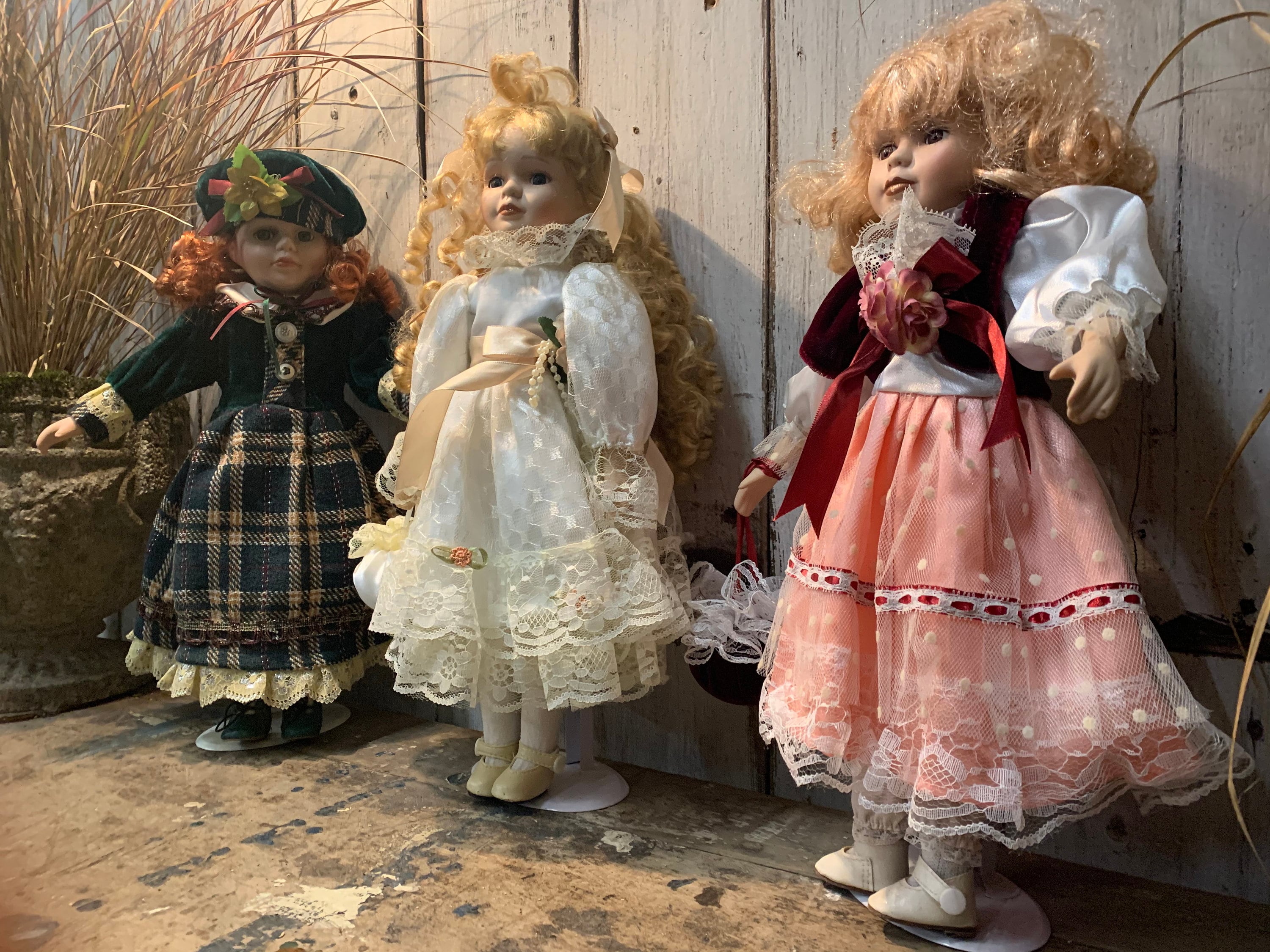 Vintage Poppen X 3 / COLLECTIBLE PORSELEIN POPPEN / | Etsy