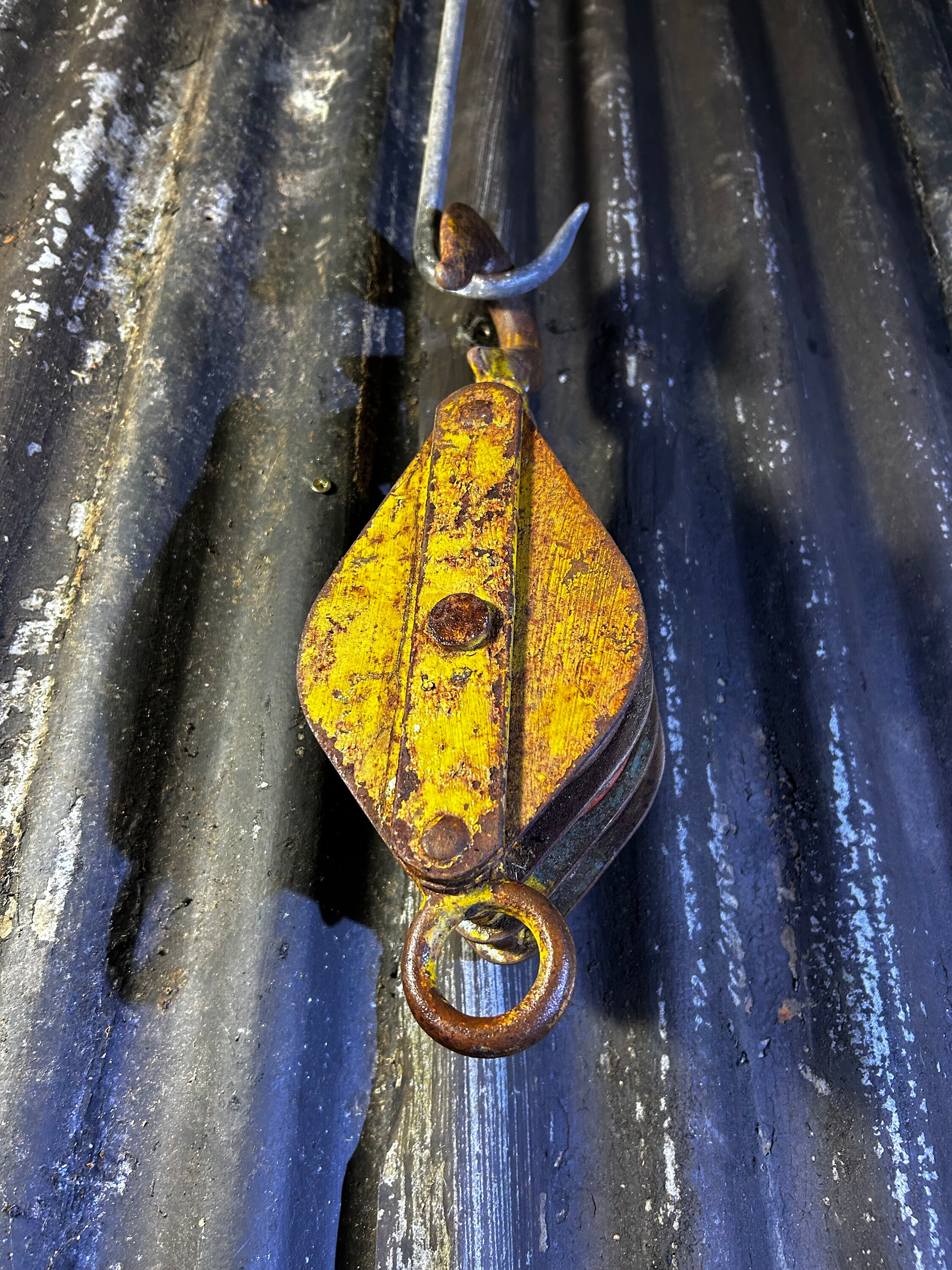 1920s Huge / VINTAGE TRIPLE PULLEY / Original Patina Light - Etsy