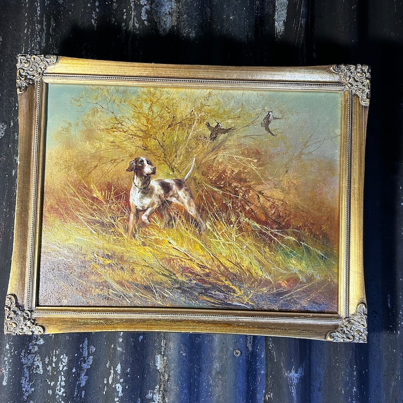 Hunting Dog Painting - Etsy