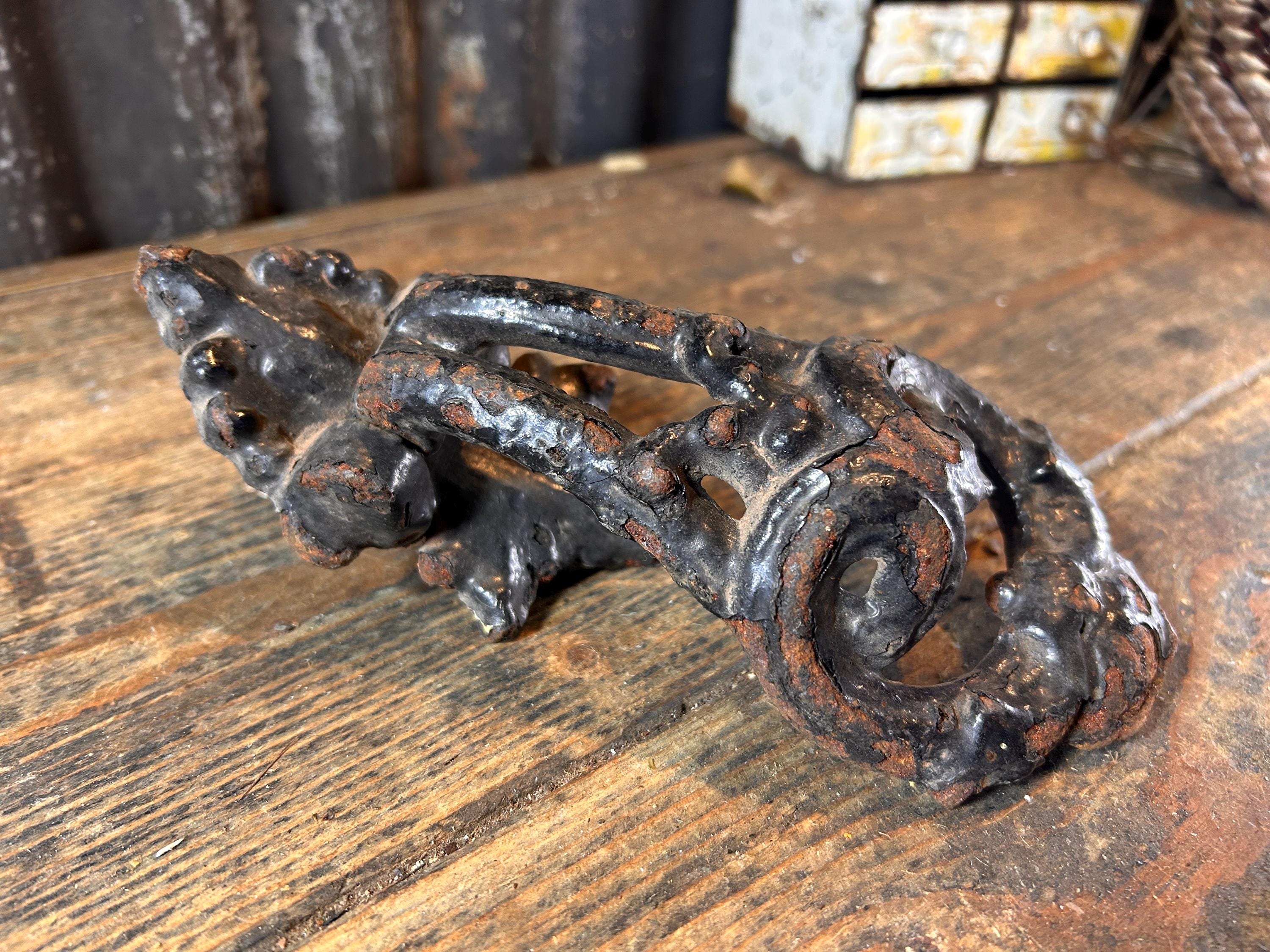 Stunning Mid 19th Century Large / ANTIQUE DOOR KNOCKER / Original Solid ...