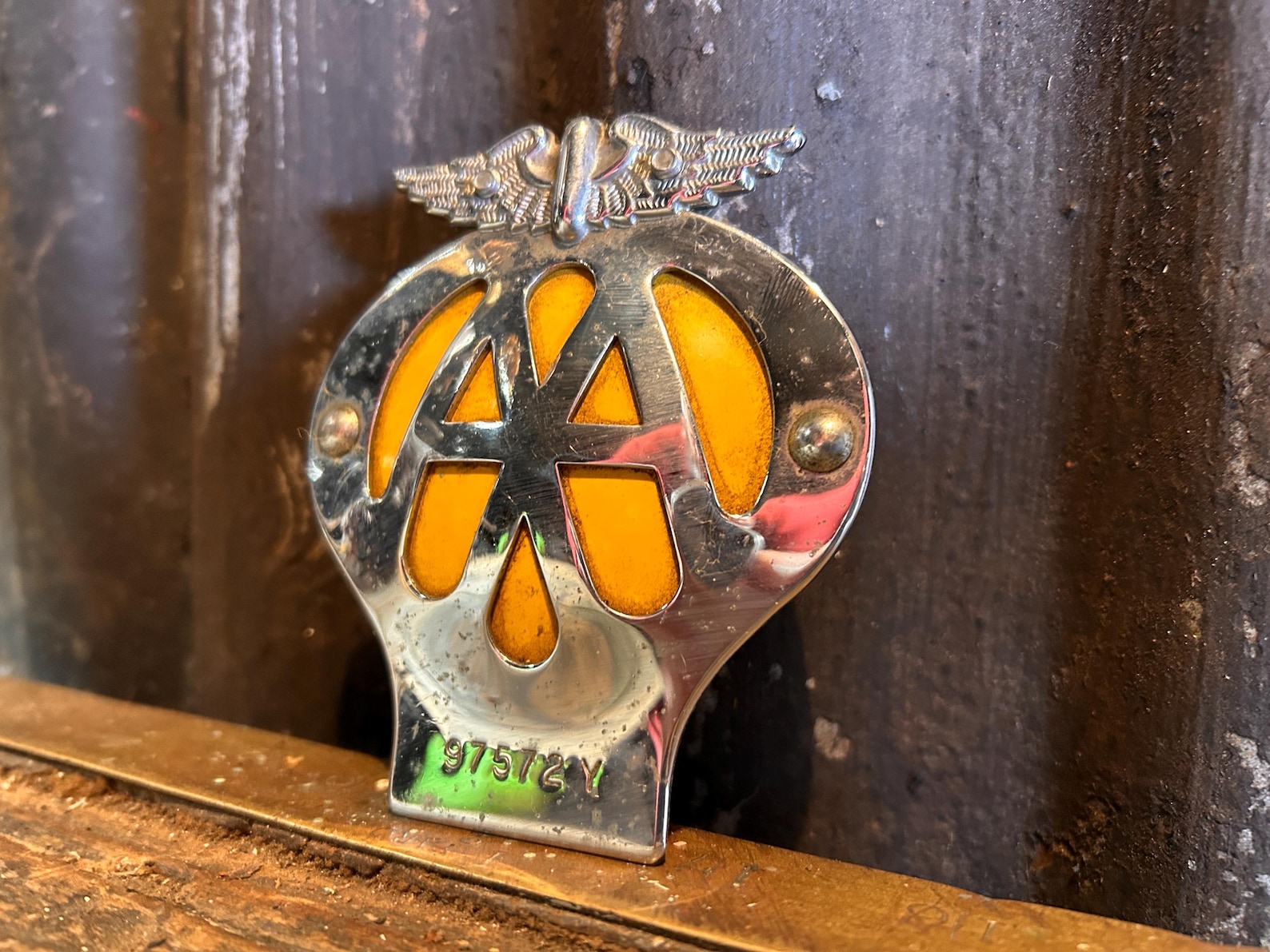 Vintage Automobile Association English / AA CAR BADGE / Grille Badge ...
