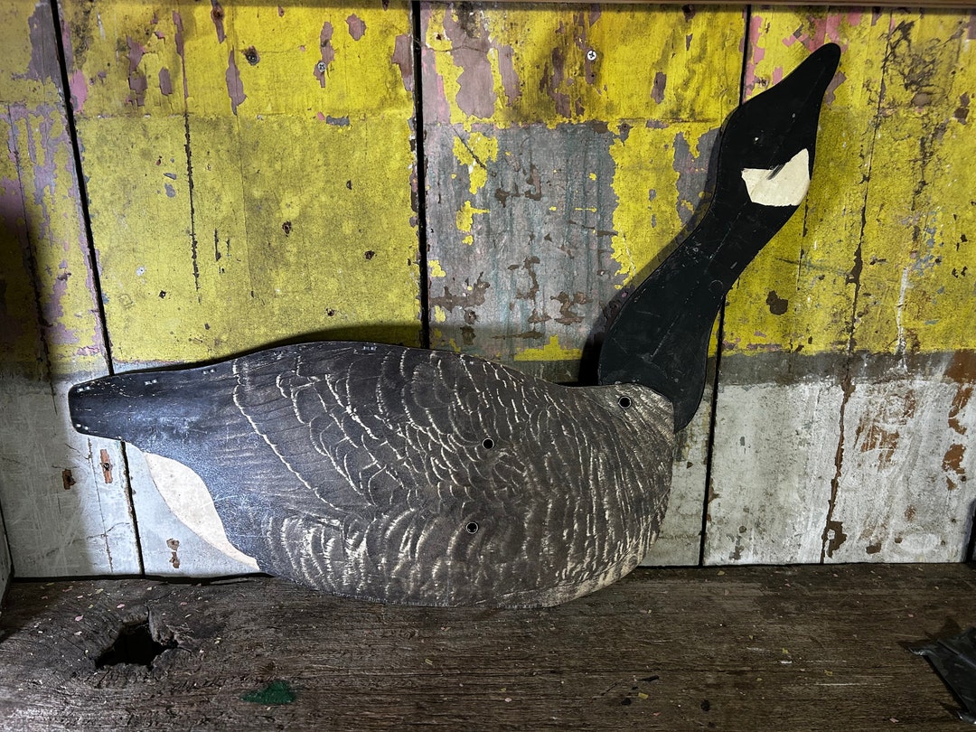 Life Size Vintage Decoy / CANADA GOOSE DECOY / Fold up Multi Positions ...