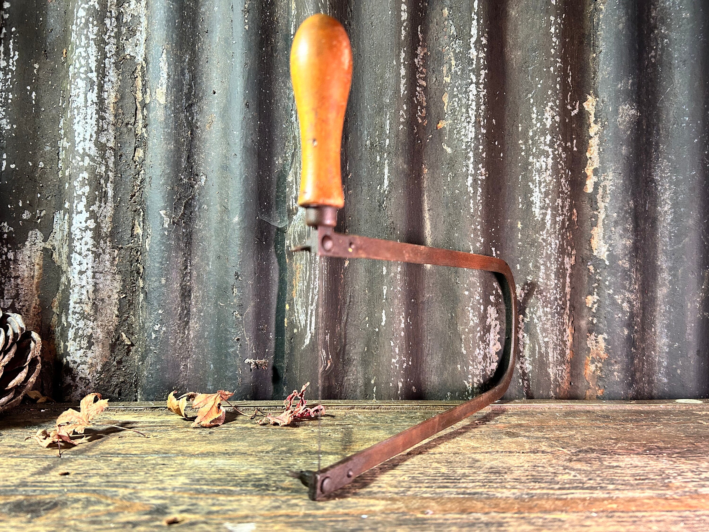 Vintage Wooden Handled / DEEPTHROAT COPING SAW / Woodworking Saw ...