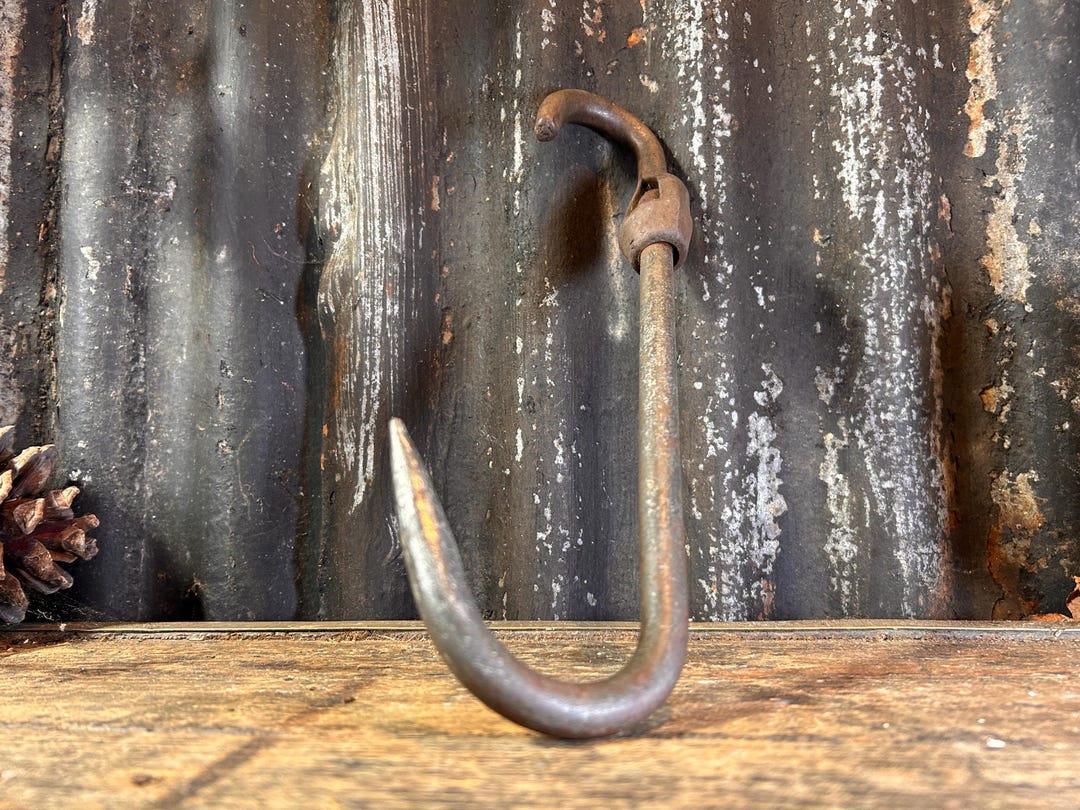 Wonderful 1920s English / SWIVEL MEAT HOOK / Pot Hanger Good Authentic ...