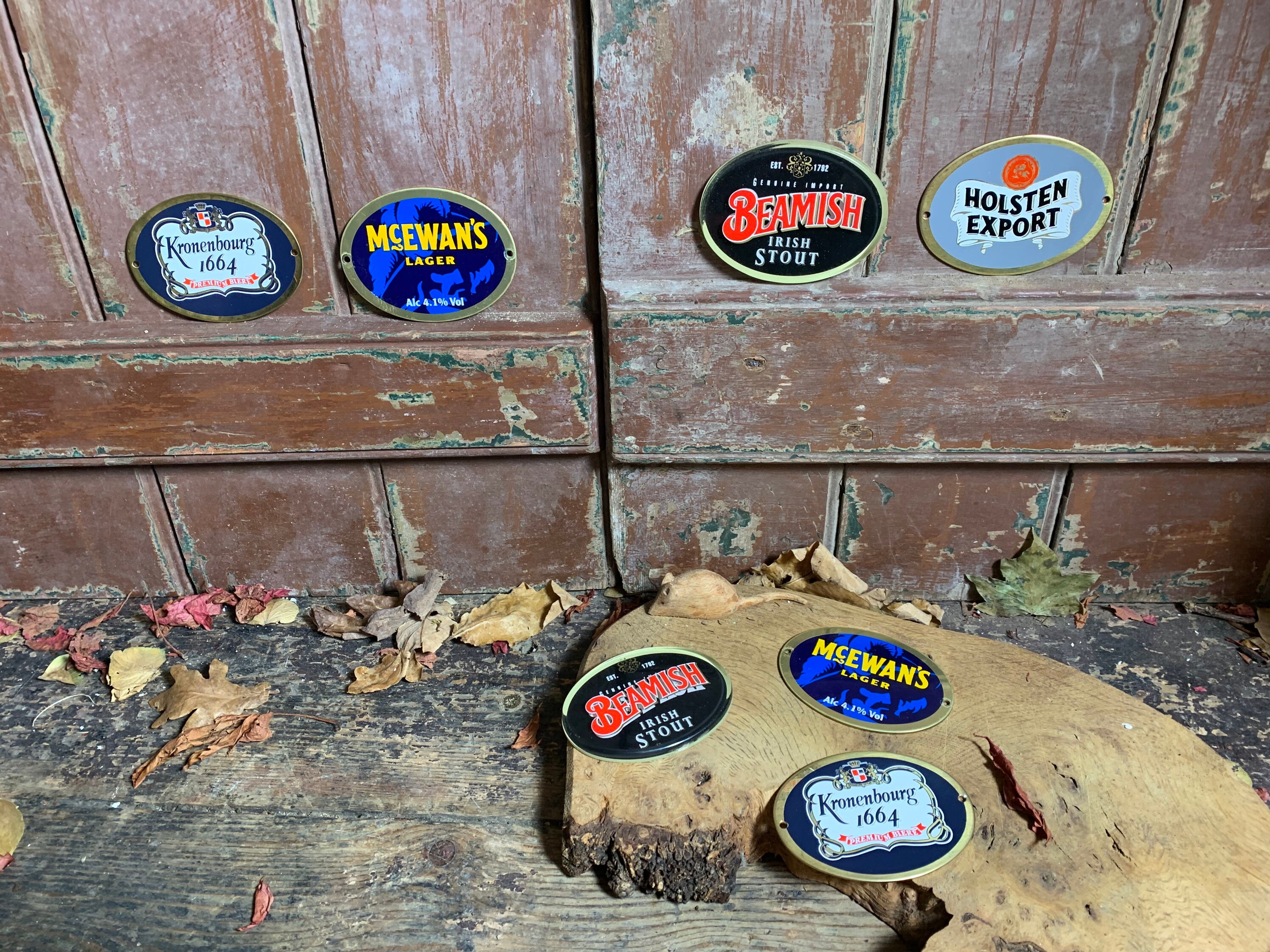 Collection of Seven / BEER PUMP LABELS / Home Bar Decor Decal ...