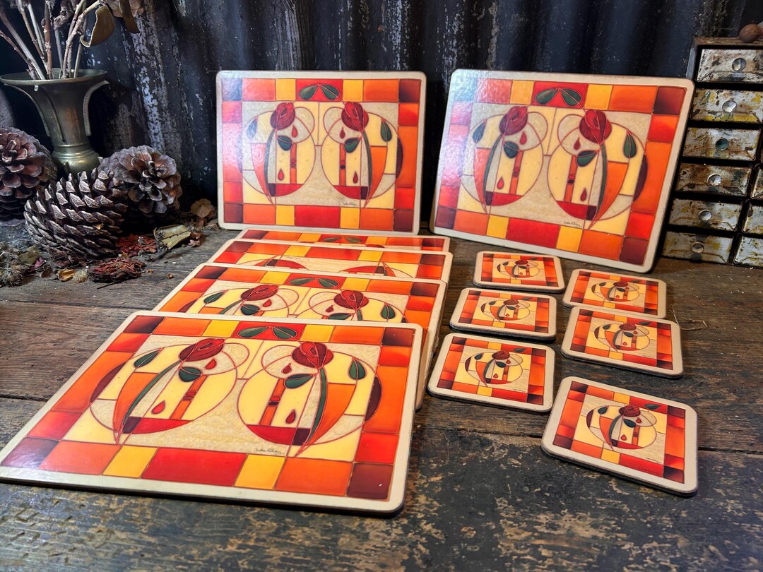Vintage Collectable Rare / CHARLES RENNIE MACKINTOSH / Cork Backed ...
