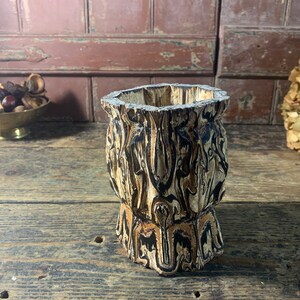 Vintage Ponga New Zealand / TREE FERN VASE / Storage Pot Natural ...