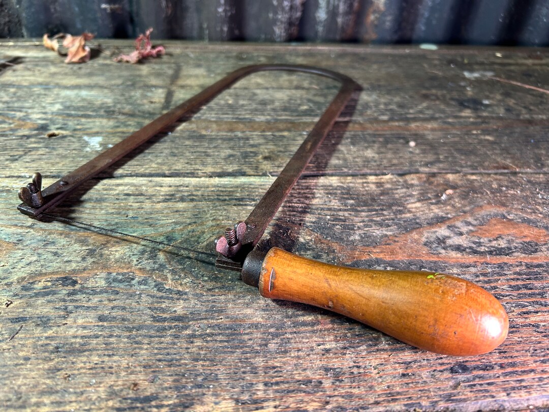 Vintage Wooden Handled / DEEPTHROAT COPING SAW / Woodworking Saw ...